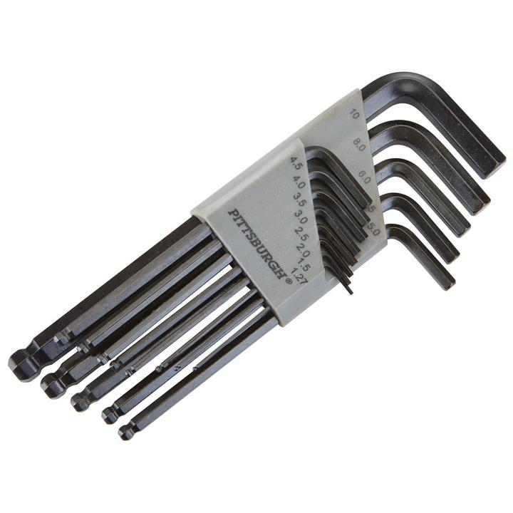 Jeu de clés hexagonales à extrémité sphérique, 13 pces, métrique ...